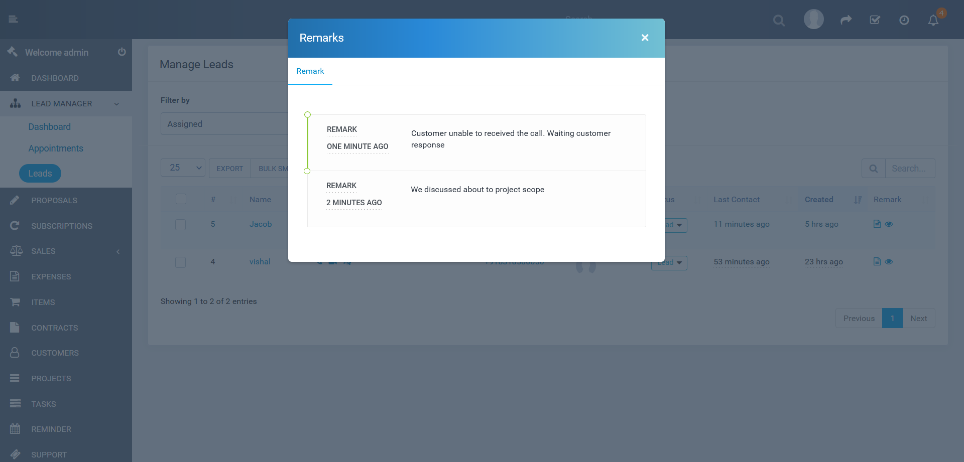Lead Manager Module for Perfex CRM by zonvoir | CodeCanyon